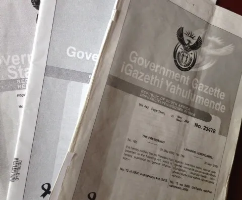 Access to deceased estates notices in the Government Gazette